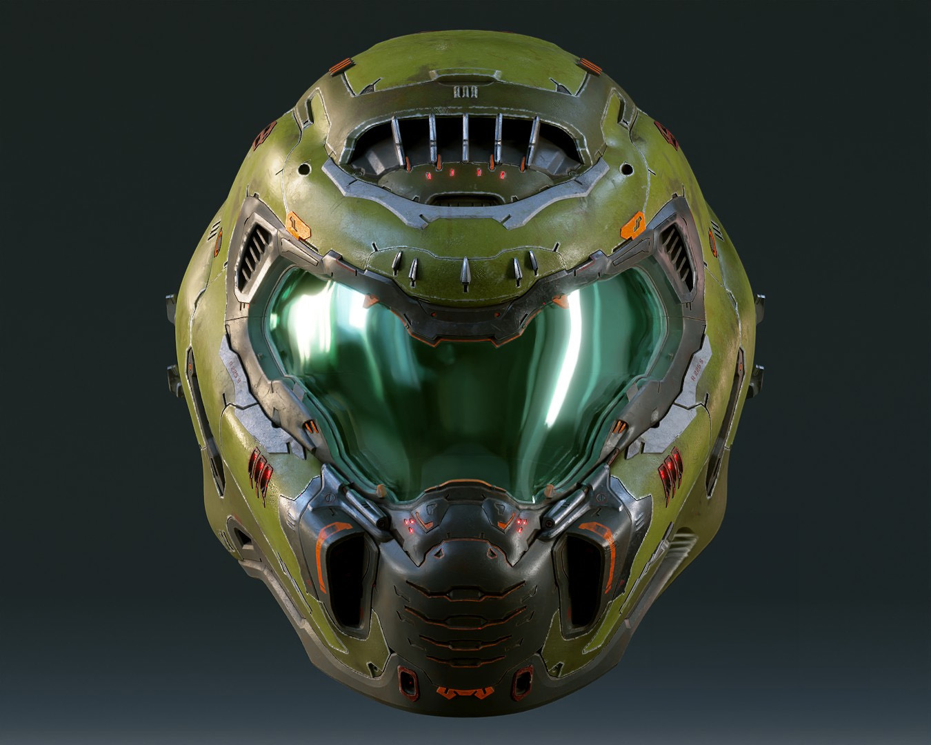 Doom Slayer Helmet Klaxium 3d